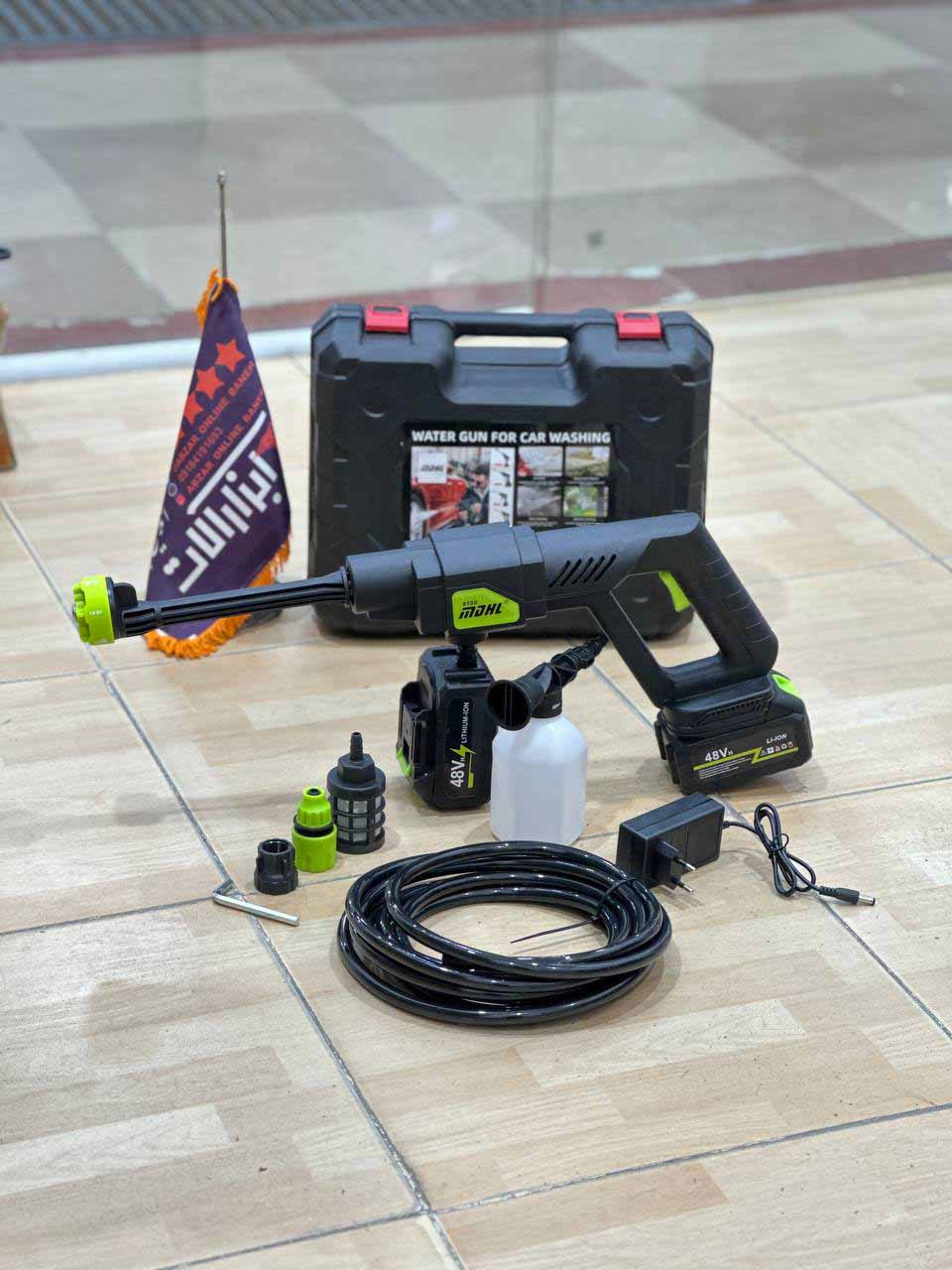 کارواش شارژی برند ام-دی-ایچ-ال (MDHL) مدل 8100 - ابزارآنلاین‌بانه